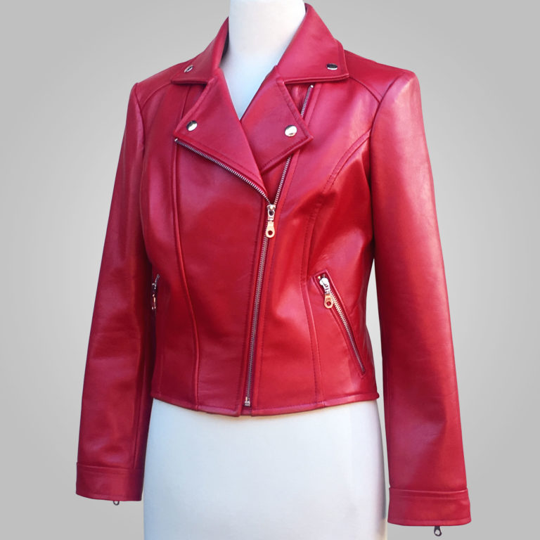 Red Leather Jacket: Bold statement & Rebellious style - Rock 167