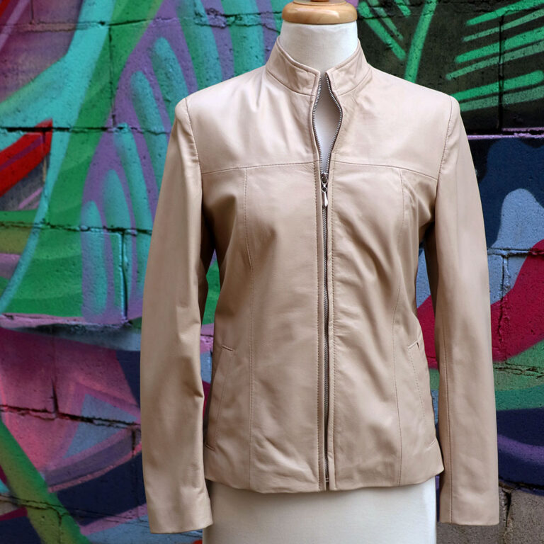 Cream Leather Jacket Perfection: A Classic for All Seasons